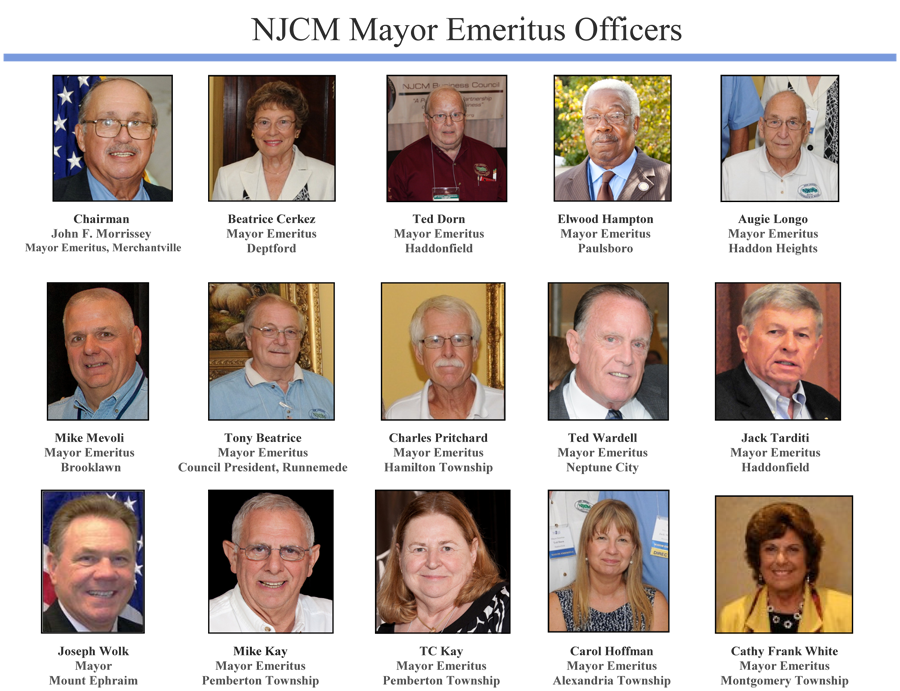NJ Conference of Mayors | Mayor Emeritus Officers | New Jersey ...